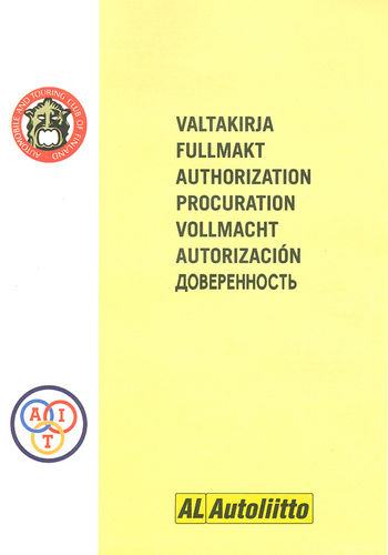 Valtakirja - Autoliitto